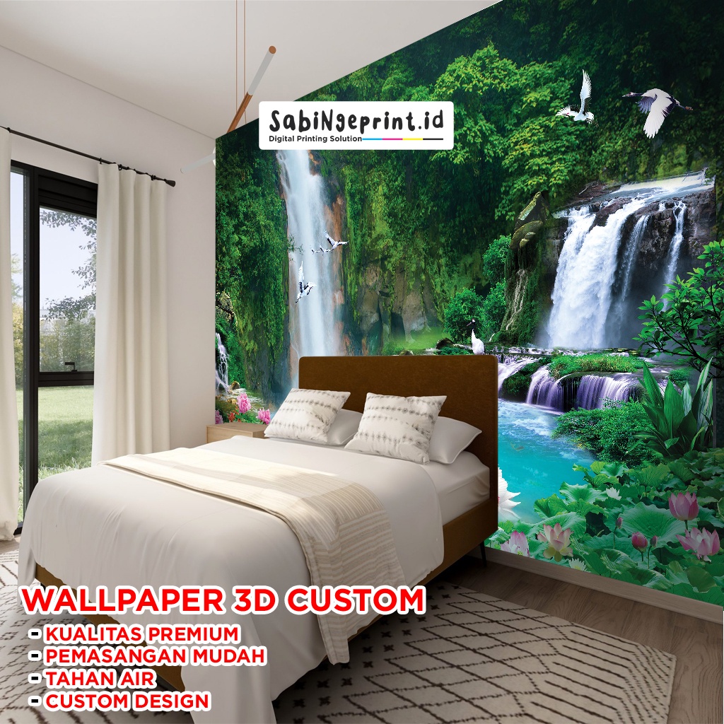 Jual WALLPAPER DINDING 3D CUSTOM MOTIF PEMANDANGAN - WALLPAPER DINDING ...