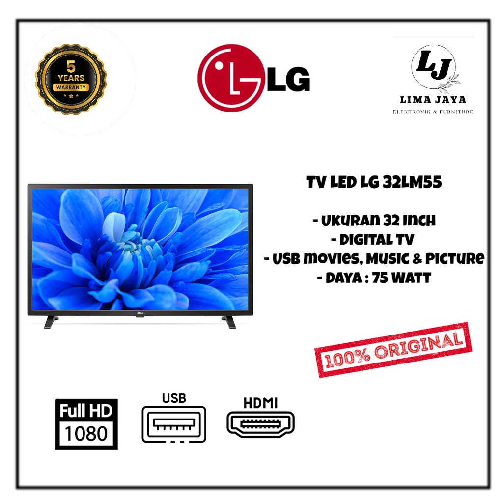 Jual LG LED TV 32LM55 DIGITAL TV LED LG 32 Inch FULL HD | Shopee Indonesia