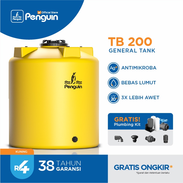Jual Penguin TB-200 2000 Liter Toren Tandon Tangki Air General Tank ...