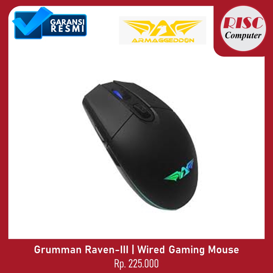 Jual Mouse Gaming Armageddon Grumman Raven III 4800cpi Original ...