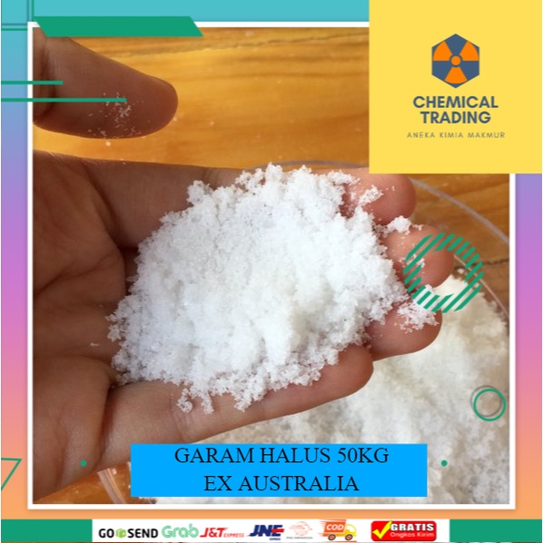 Jual Garam NACL Halus 1 zak / Garam Industri 50kg / NACL import putih ...