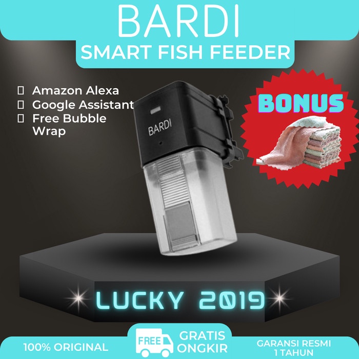 Jual BARDI WiFi Smart Fish Feeder - Black IoT Home Automation (Wifi) | Shopee Indonesia