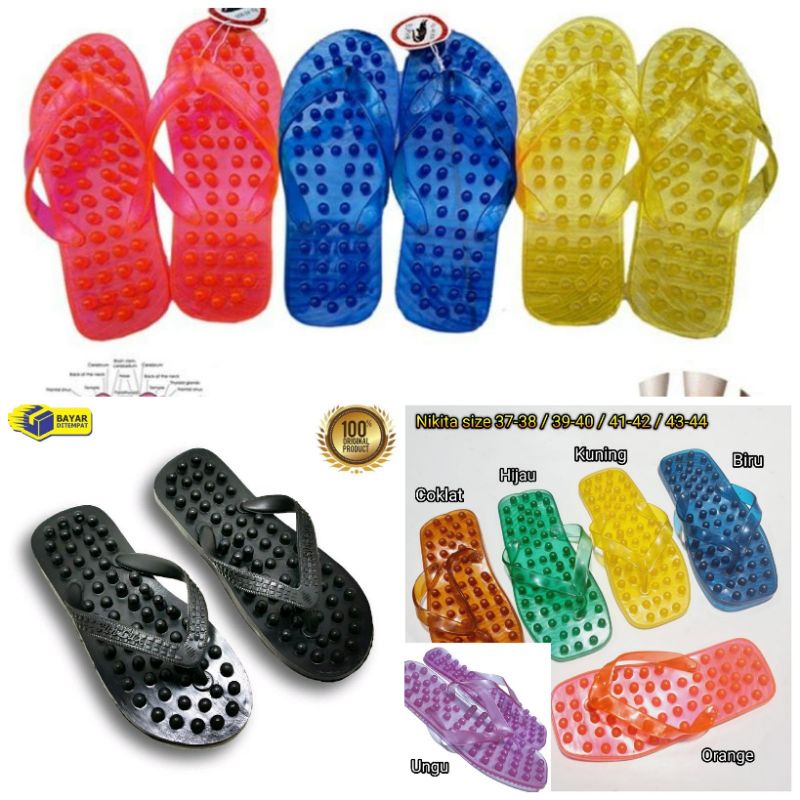 Jual Sandal jepit duri pria/wanita kesehatan reumatik 797 ukuran 38-42 ...