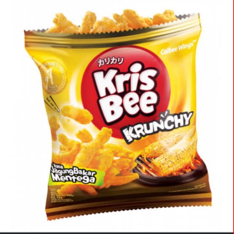Jual Krisbe Krunchy Jagung Bakar Mentega 1 Renceng isi 10pcs | Shopee ...