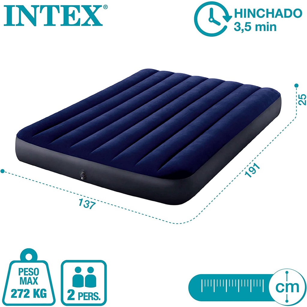 Jual Intex 64758 Kasur Angin Double Durabeam Standard High Quality Air ...
