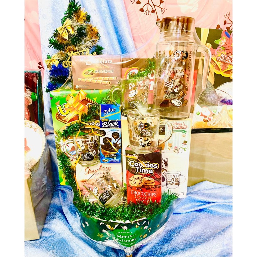 Jual parcel idul Fitri lebaran Snack mix gelas teko kaca parsel ramadan ...