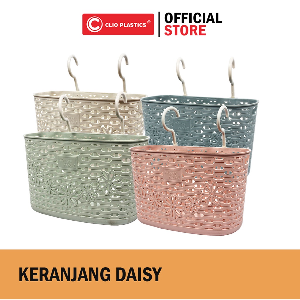 Jual Clio Keranjang Gantung Serbaguna - Storage Basket Daisy - Plastic ...