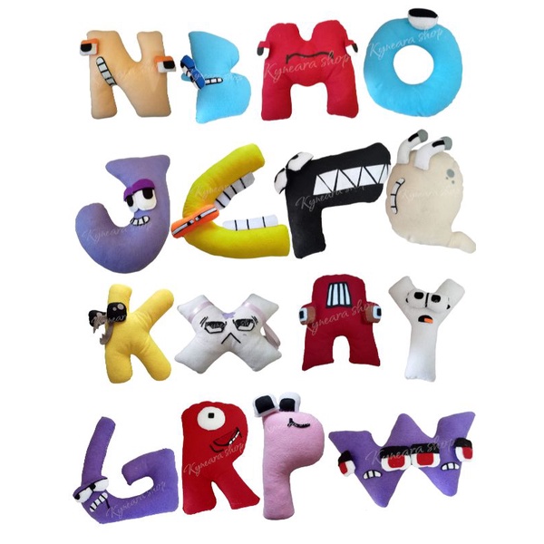 Jual mainan boneka alfabet lore legendary 26 huruf edukasi anak ...