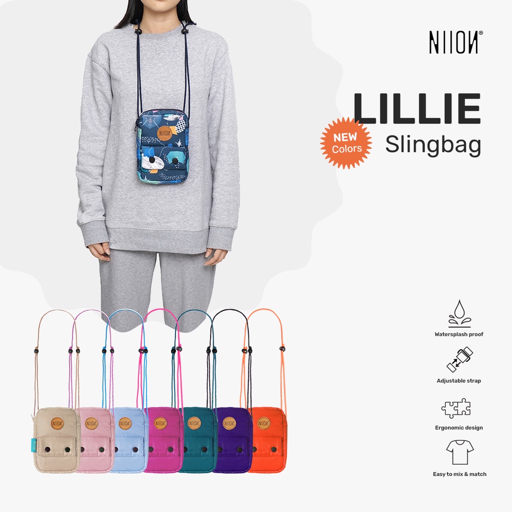 Jual NIION Lillie New Color Sling Bag / Tas Selempang Wanita Pria ...