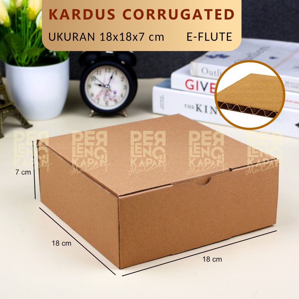 Jual Kardus Corrugated 18x18x7 CM | Die Cut | Kotak Karton | Box ...