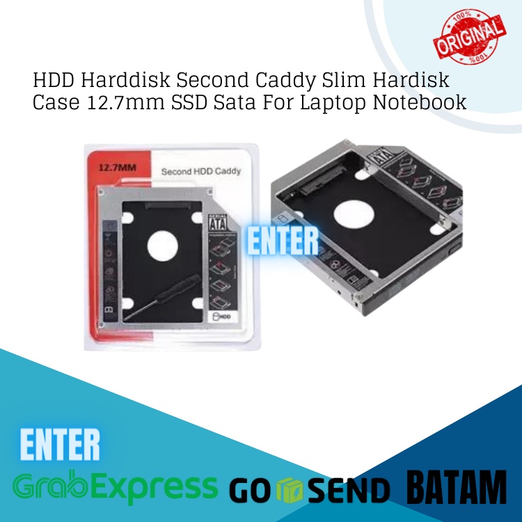 Jual HDD Harddisk Caddy Slim Hardisk Case 9.5MM / 12.7mm SSD Sata For ...