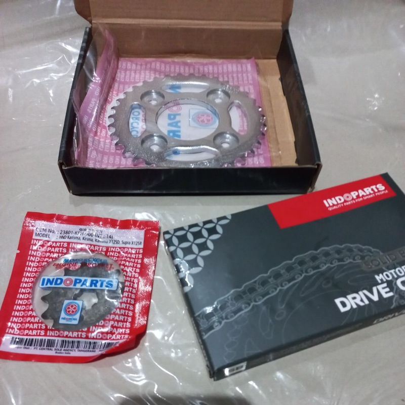 Jual Paket Rantai Gir Roda Honda Karisma X 125 Supra X 125R merk ...