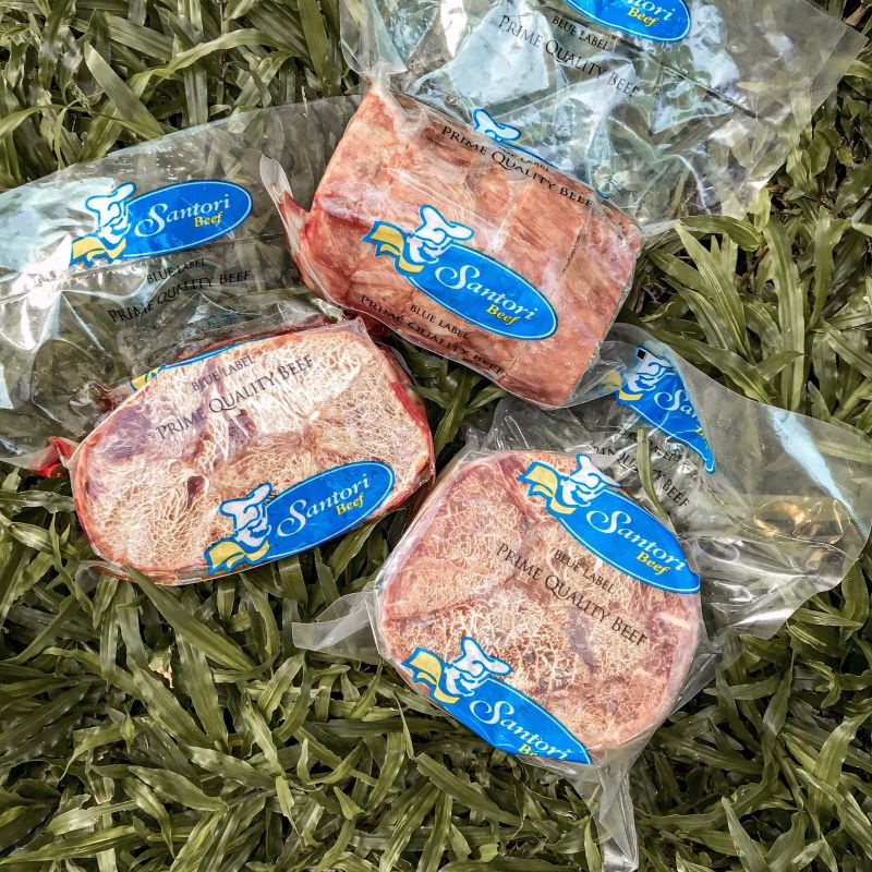 Jual Wagyu Meltique Steak Santori blue label tenderloin / striploin ...