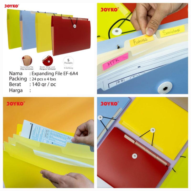 Jual (1pcs) Expanding file A4 / map sekat ukuran A4 | Shopee Indonesia