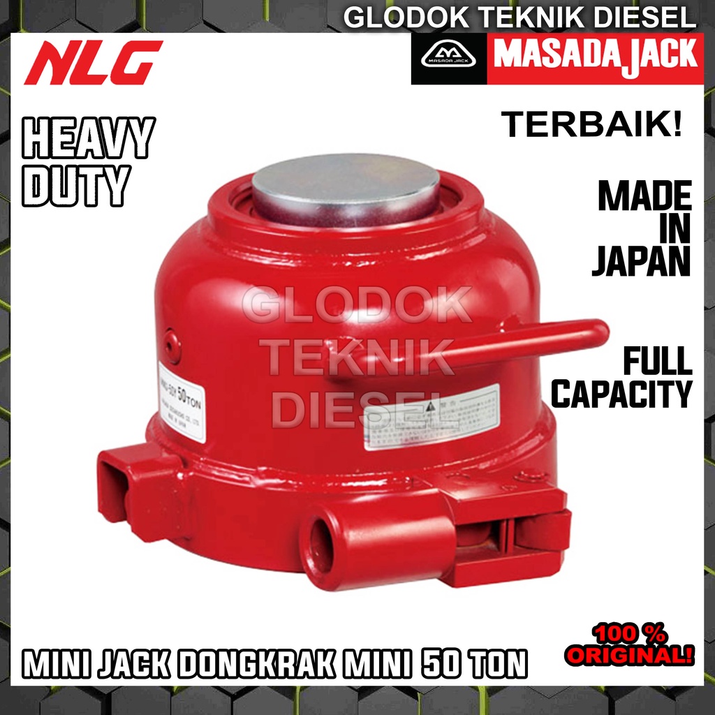 Jual MASADA Dongkrak Mini Jack 50 TON MMJ 50 T JAPAN 50000 KG MMJ50T ...