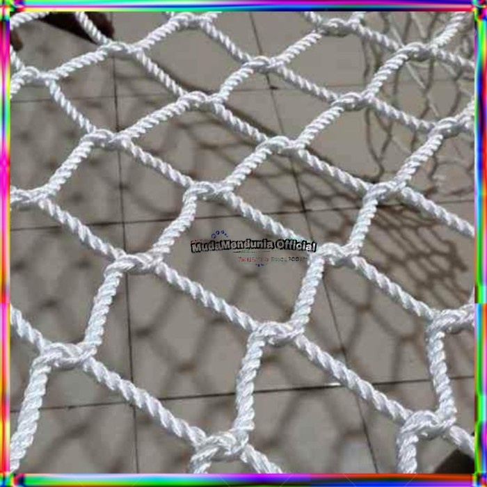 Jual JARING PENGAMAN NILON 6MM HAMMOCK/LOFT NET/TANGGA/BALKON/GEDUNG ...