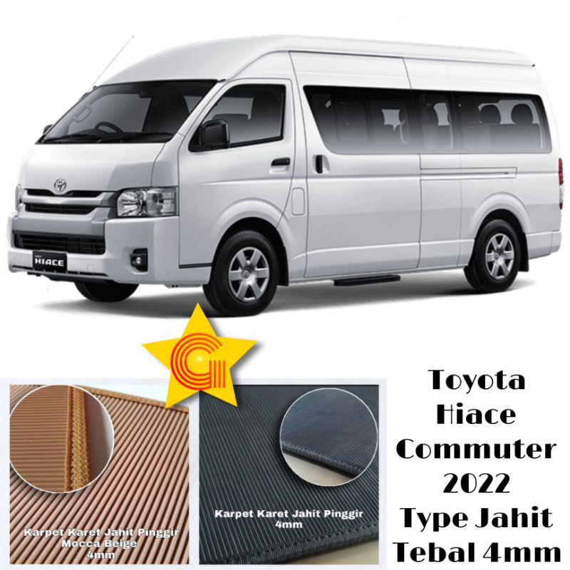 Jual Karpet Toyota Hiace Commuter 2022-2024 Premium Hitam Type Jahit ...