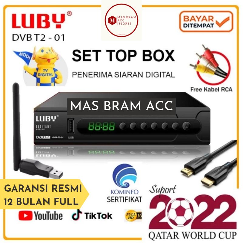Jual PAKET HEMAT STB LUBY SET TOP BOX TIVI DIGITAL YouTube TIKTOK alt ...