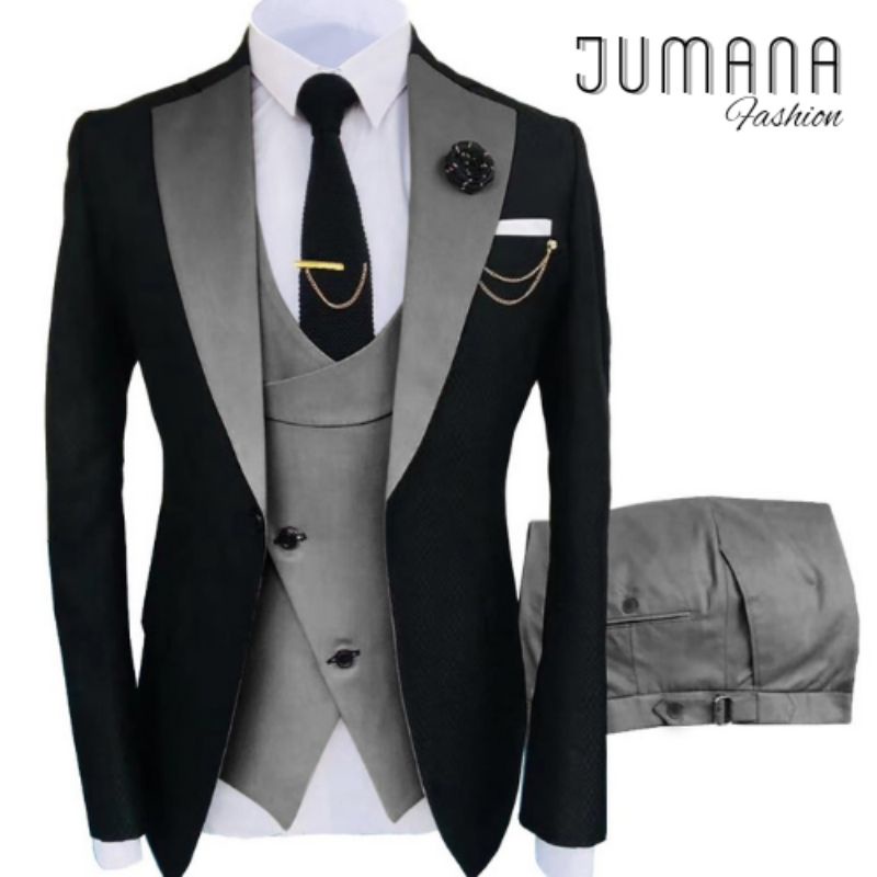 Jual SETALAN JAS PRIA KOMBINASI | SETELAN JAS PRIA 3in1 | SETELAN JAS ...