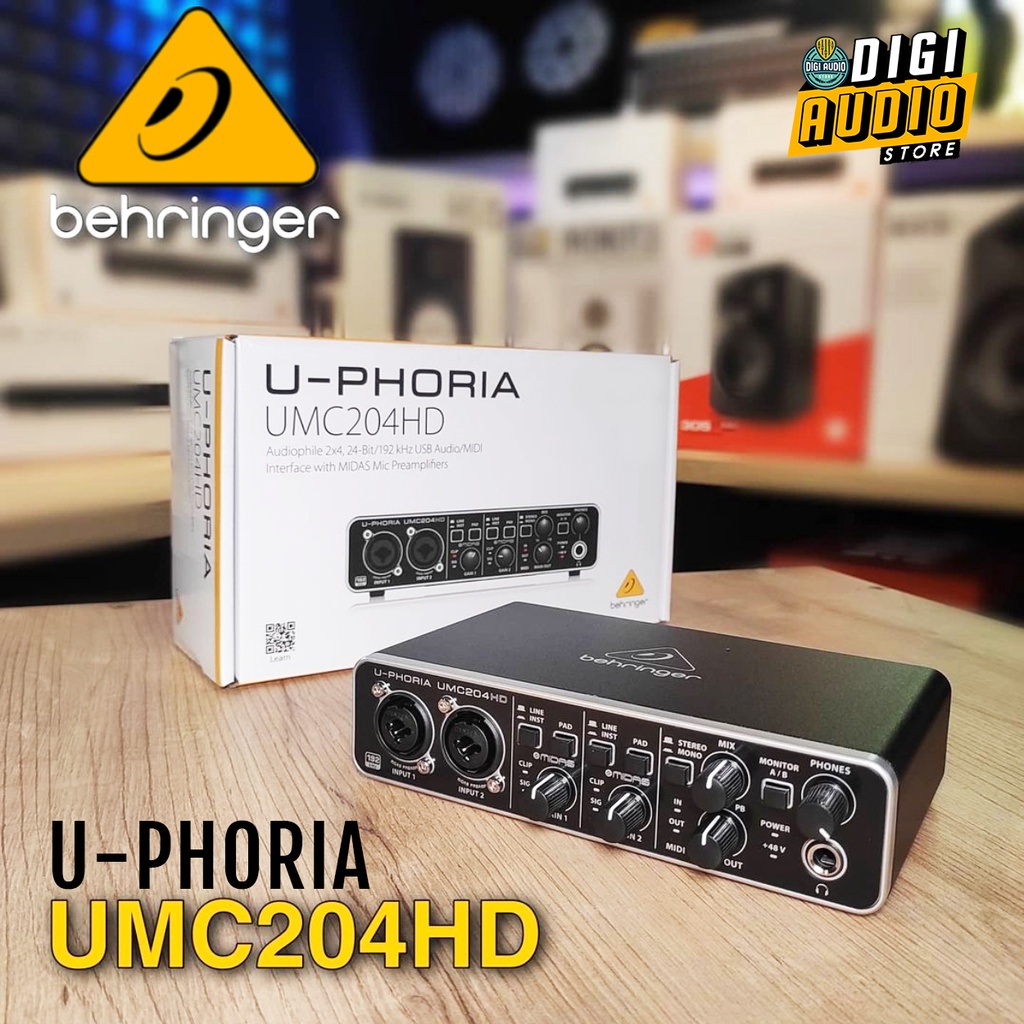 Jual Behringer UMC204HD ( UMC 204 HD ) Soundcard USB Audio Interface ...