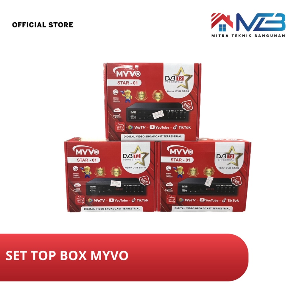 Jual SET TOP BOX MYVO - STB DVB-TV2 MYVO - SET BOX MYVO - STB MYVO SNI ...