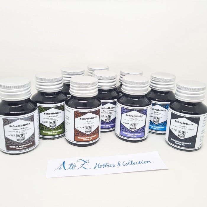 Jual Tinta Rohrer & Klingner 50Ml Bottle Fountain Pen Ink Tinta Refill Not Parker | Shopee Indonesia