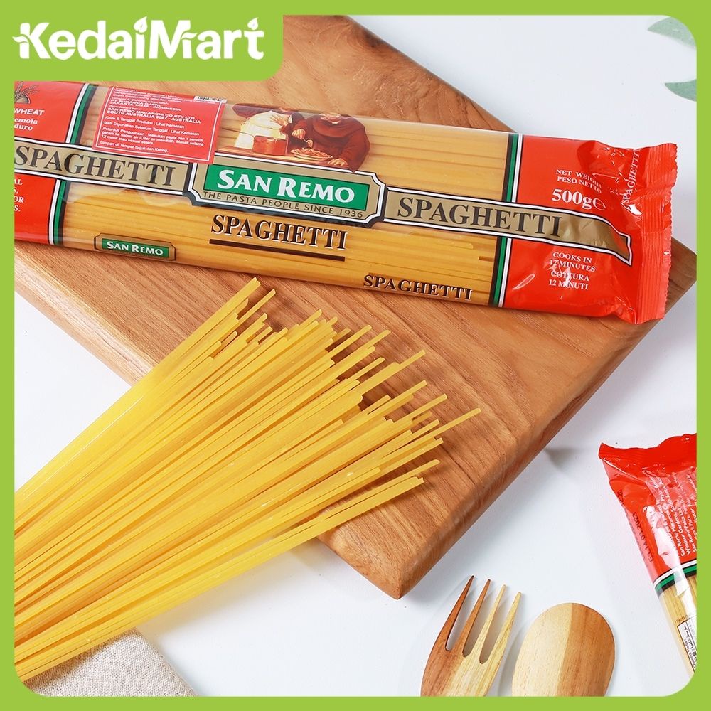 Jual Pasta Spaghetti San Remo 500 Gram / Spagetti Instan / Pasta ...