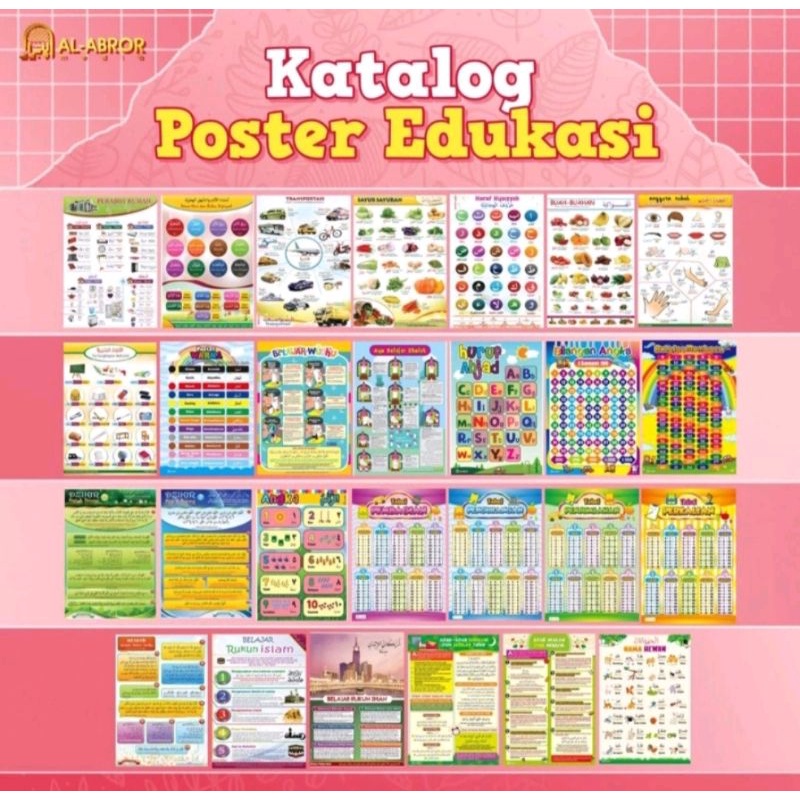 Jual Poster Edukasi Anak Muslim | Shopee Indonesia