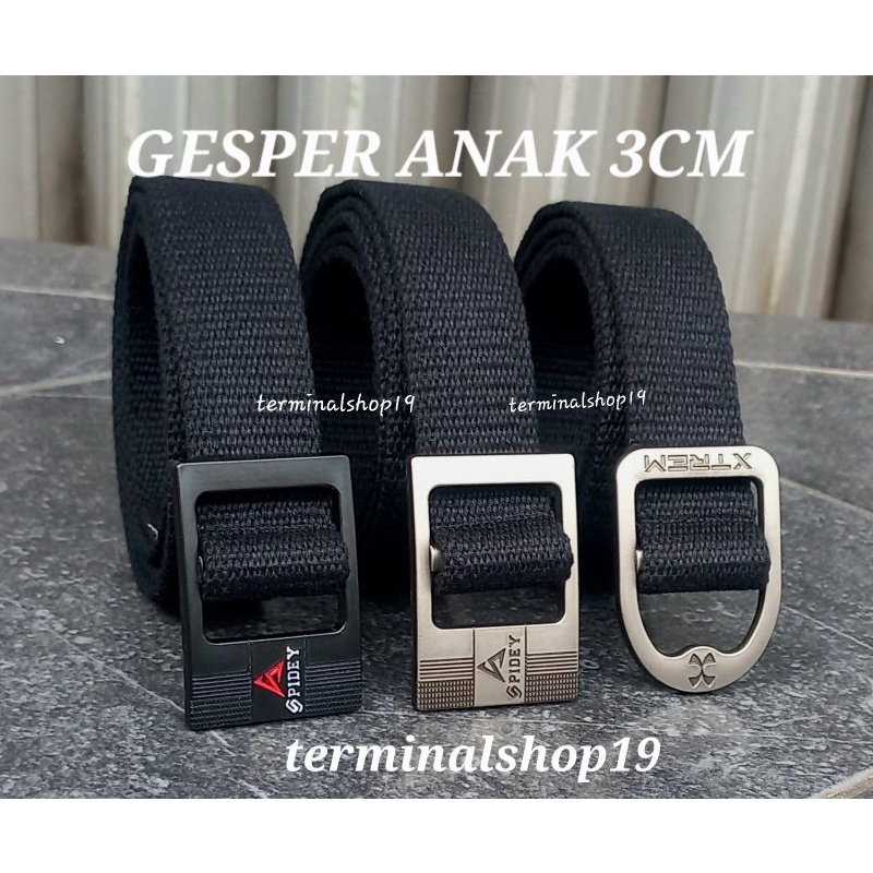Jual GESPER KANVAS ANAK 3CM / GESPER BOCIL / IKAT PINGGANG ANAK 3CM ...