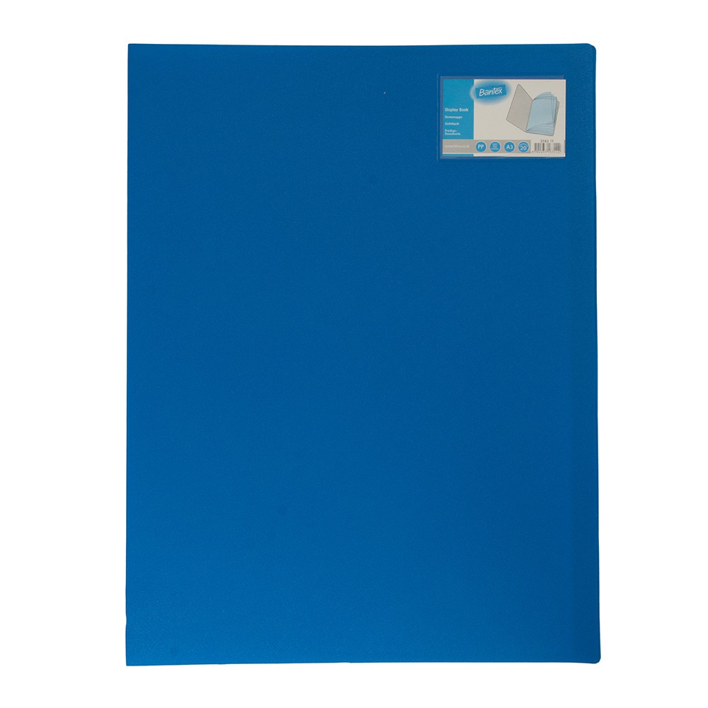 Jual BANTEX MAP FOLDER A3 BIRU ISI 20 - 3163 11 - CLEAR HOLDER A3 20 LEMBAR - DISPLAY BOOK ...