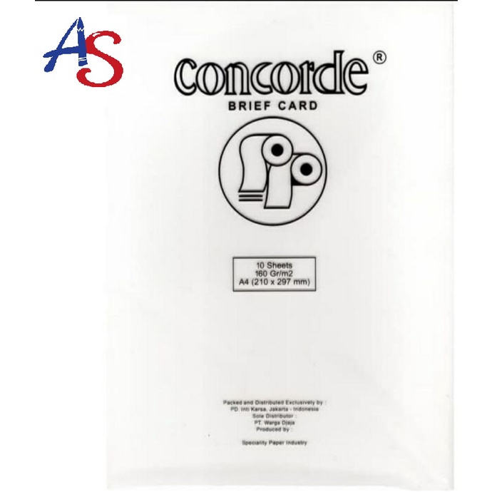Jual Kertas Concorde A4 160 & 200 Gram (10 Sheets) | Shopee Indonesia