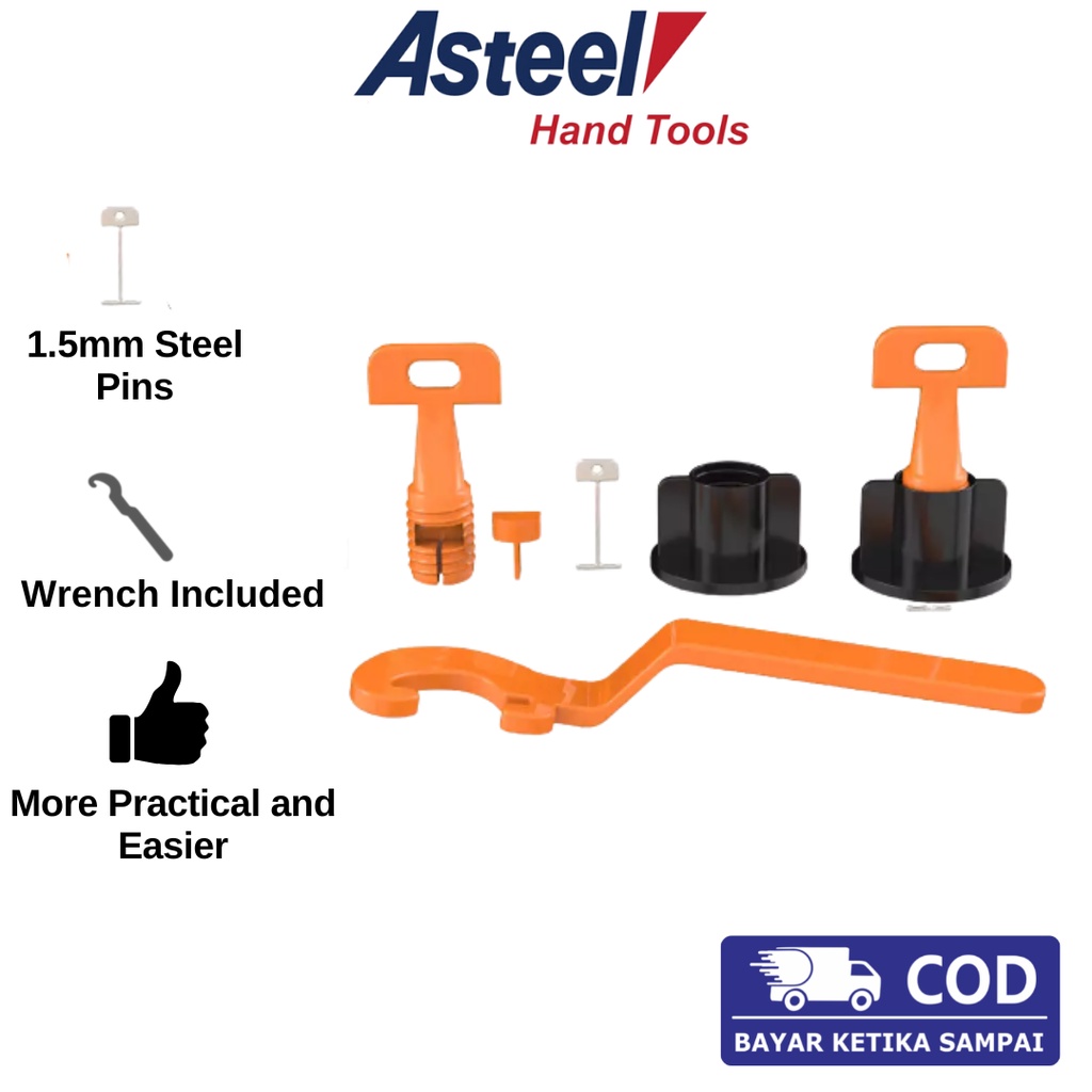 Jual ASTEEL Alat Perata pasang Keramik 1.5 mm Tipe Putar Tile Spacer ...