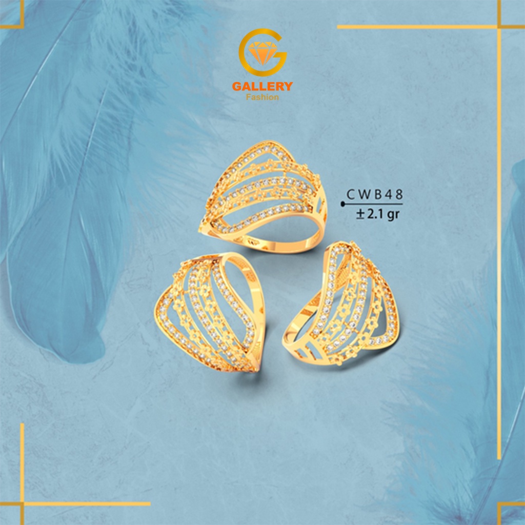 Jual CINCIN EMAS ASLI KADAR 6 KARAT ATAU GOLD 6K CWB 48 CINCIN WANITA ...