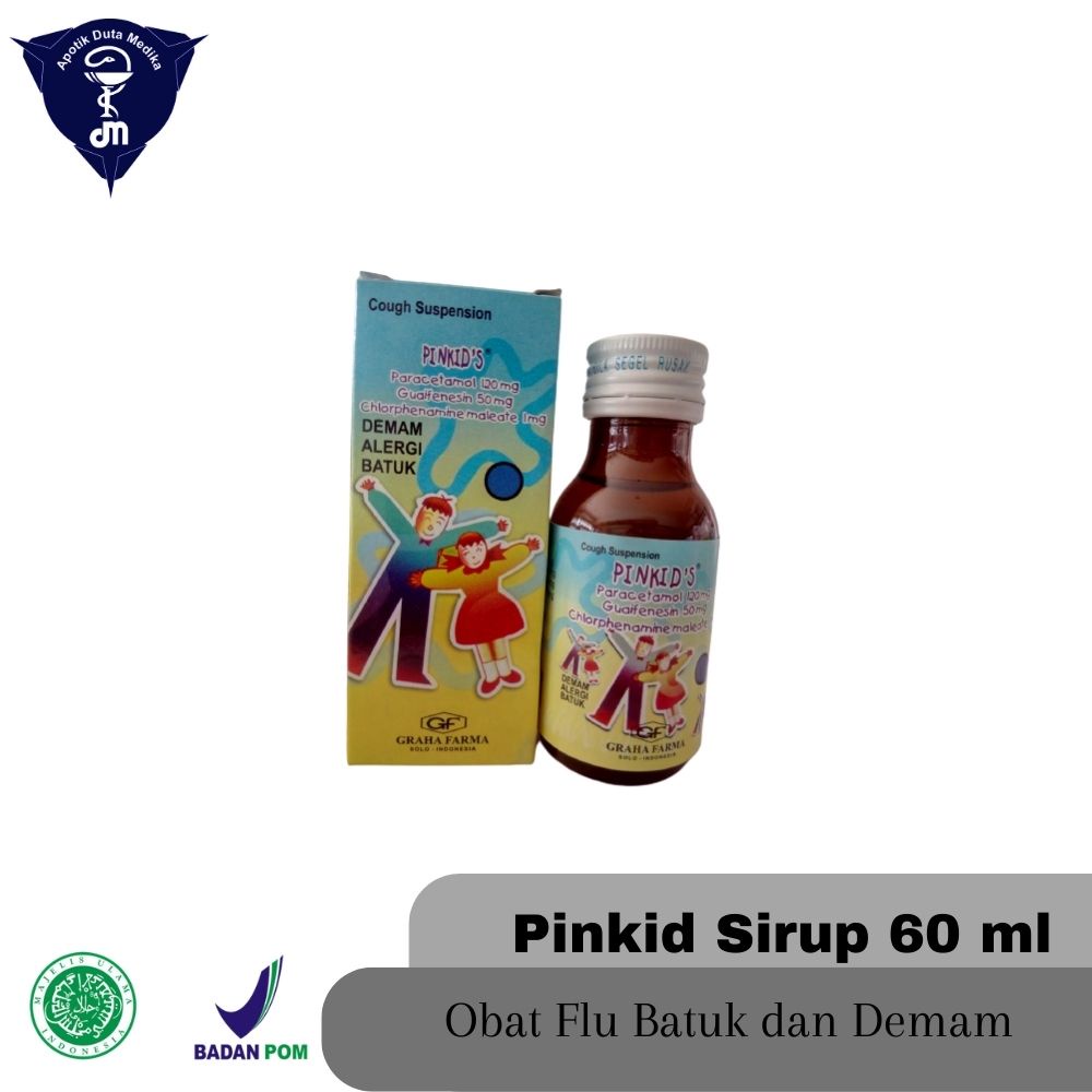 Jual PINKIDS COUGH Sirup 60ml/OBAT DEMAM BATUK ANAK/DEMAM ANAK/BATUK ...