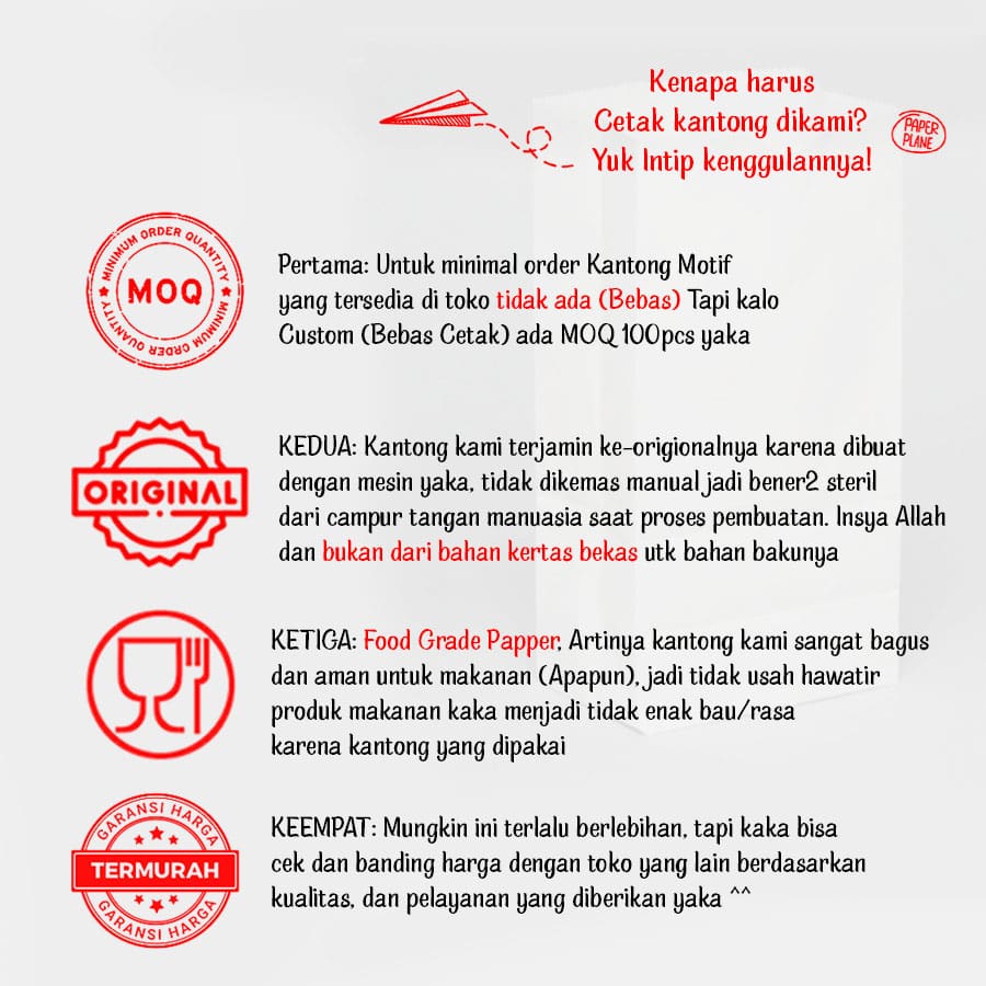 Jual (Kantong Coating) Kantong Kertas Makanan Coklat Uk. 23x7x13 cm ...