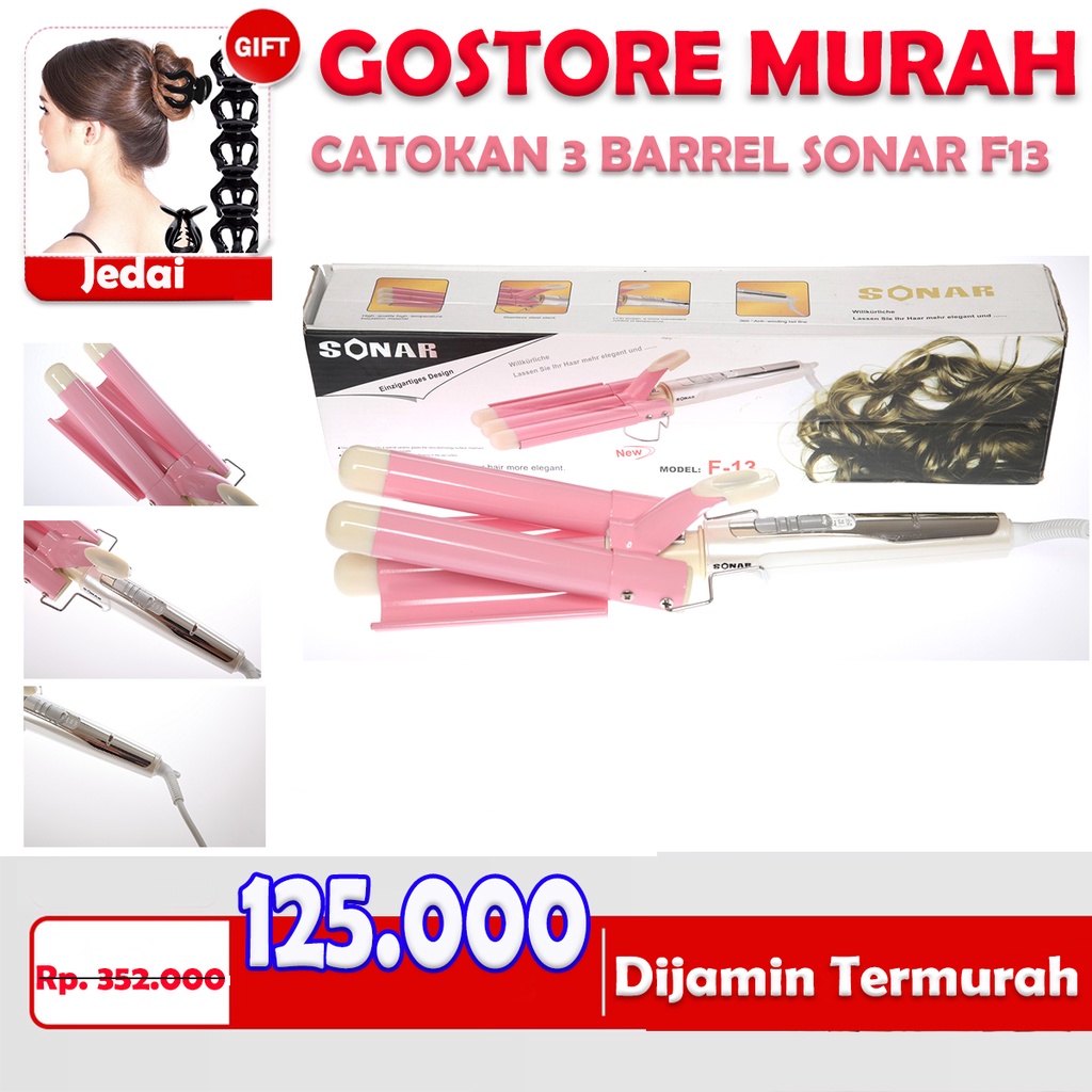 Jual CATOK RAMBUT SONAR F13 3 GELOMBANG WAVE | Shopee Indonesia