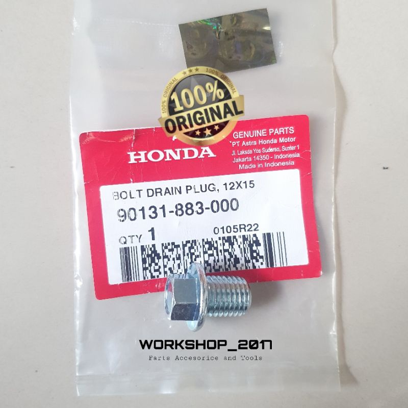 Jual BAUD OLI Beat Vario Pcx Scoopy Adv Genio ORIGINAL HONDA BOLT DRAIN ...