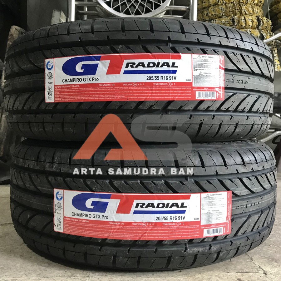 Jual Ban GT Radial Gajah Tunggal Champiro GTX Pro 205 / 55 R 16 R16 | Shopee Indonesia