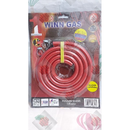 Jual Selang Flexible Merah Winn Gas Lapisan Kawat | Shopee Indonesia
