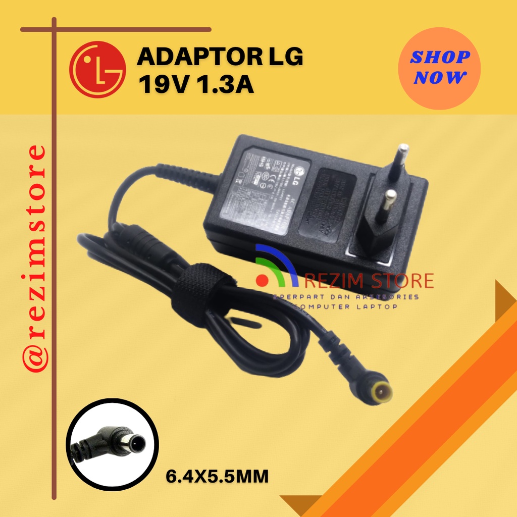 Jual POwer Adaptor Charger TV Monitor LG TV LED LG 19V 1.3A Ori | Shopee Indonesia