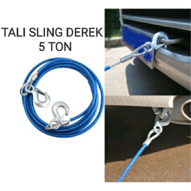 Jual Tali Sling baja derek mobil 5 ton | Shopee Indonesia