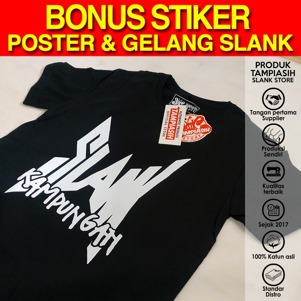 Jual KAMPUNGAN HITAM 5 - HITAM - LENGAN PENDEK - 100% ORIGINAL MADE IN ...