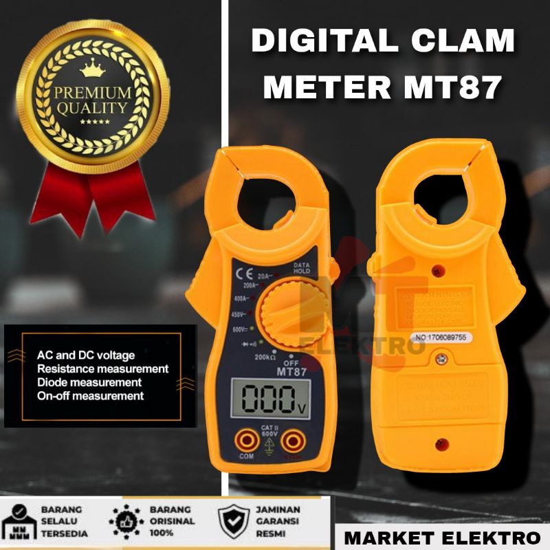 Jual Digitali Clamp MT-87 Tang Ampere Multimeter MT-87 Tester Ukur arus ...
