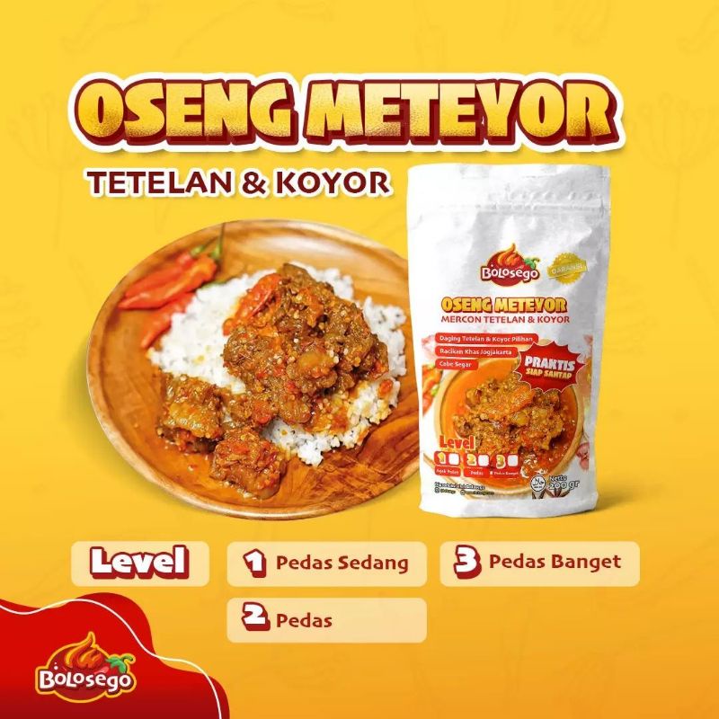 Jual Bolo Sego Oseng Meteyor @200Gram | Shopee Indonesia