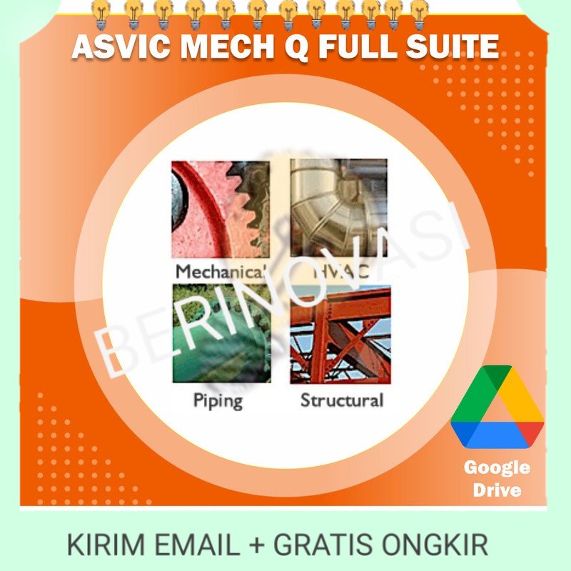 Jual [GARANSI] ASVIC Mech-Q Full Suite 4.21.100 for AutoCAD 2000-2021 Versi Terbaru Software PC ...