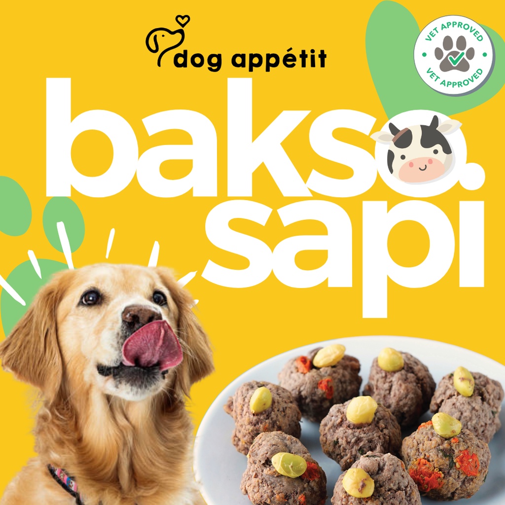Jual DOG APPETIT - STEAM MEAT BALL Bakso Daging Sapi Dog Food Snack ...