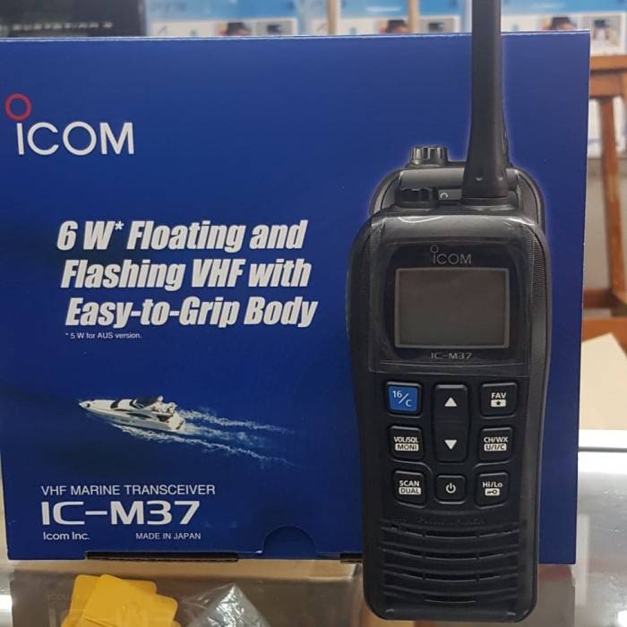 Jual RADIO HT MARINE ICOM IC-M37 VHF ORI GARANSI RESMI MARINE ICOM IC ...
