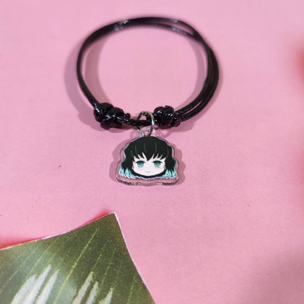 Jual Bracelet Anime Demon Slayer - Gelang Tali Single Charm Kimetsu no ...