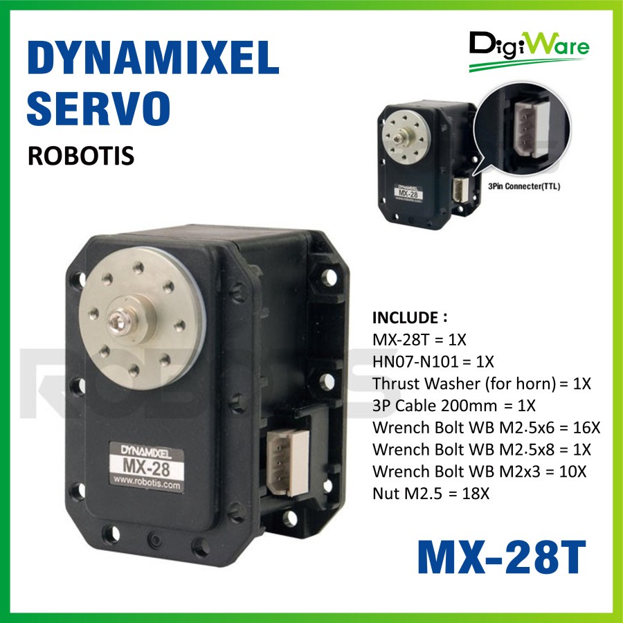 Jual Servo Dynamixel MX-28T Torsi 25 kg•cm | Servo MX28T MX 28T | Shopee Indonesia