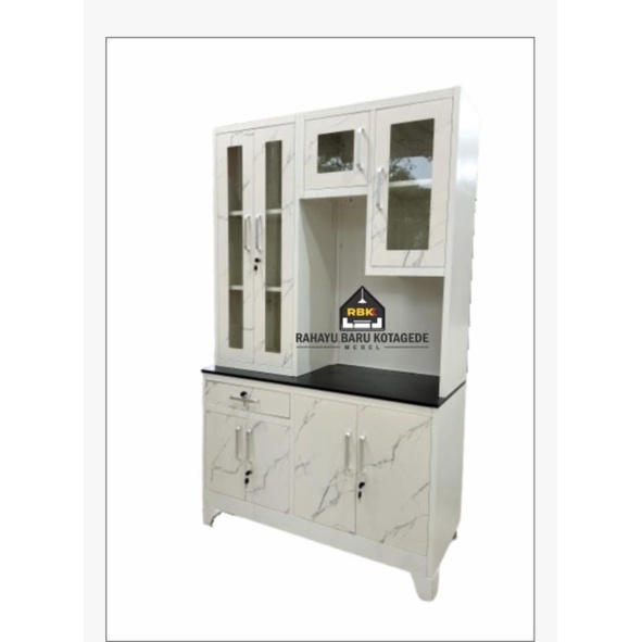 Jual Kitchen Set Besi 4 Pintu Lemari Dapur Minimalis Rak Dapur | Shopee ...
